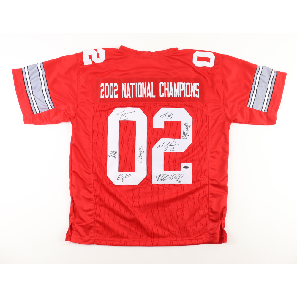 "2002 National Champions" Jersey Signed by (8) with Branden Joe, Donnie ...