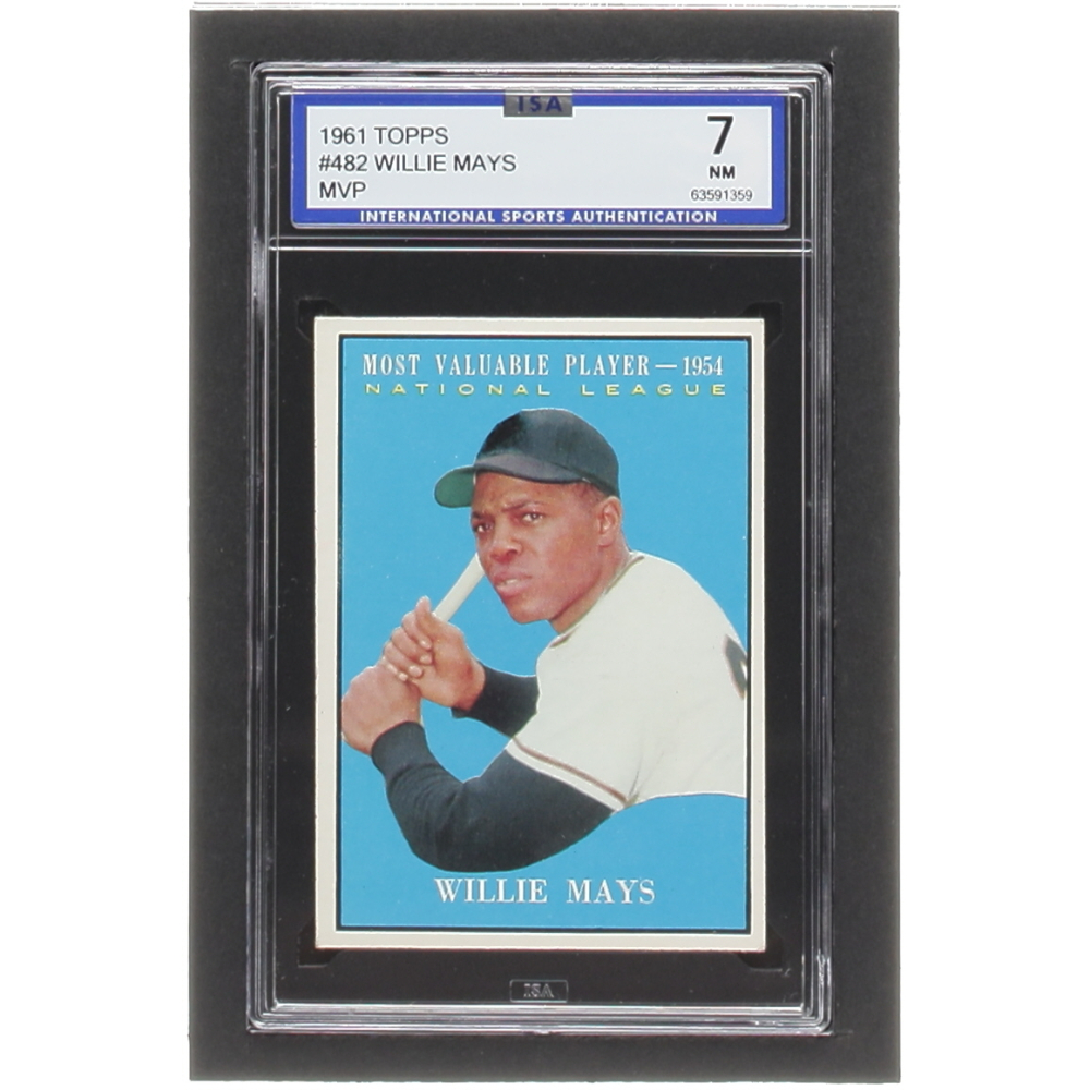Willie Mays 1961 Topps #482 MVP (ISA 7) | Pristine Auction