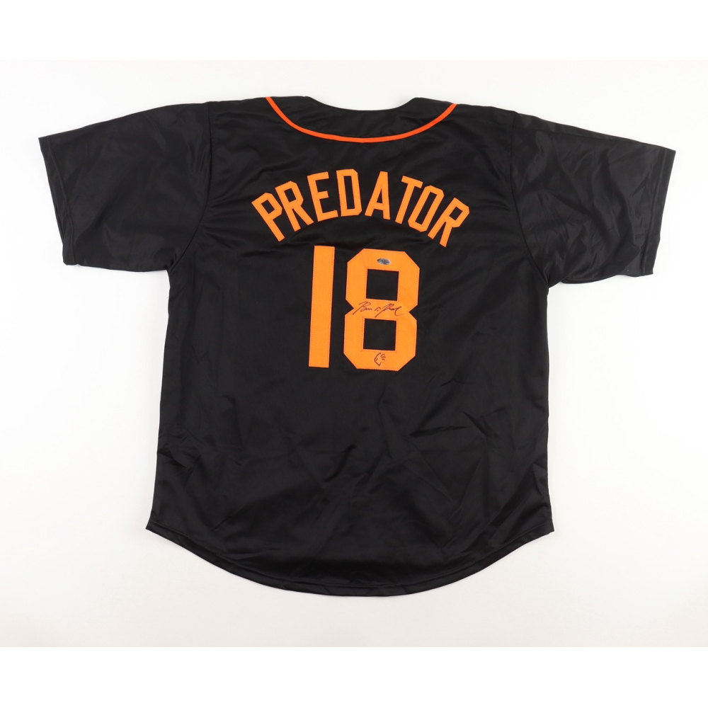 Brian A. Prince Signed Jersey with Hand-Drawn Predator Sketch (Playball ...