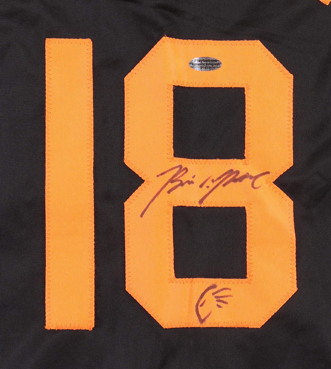 Brian A. Prince Signed Jersey with Hand-Drawn Predator Sketch (Playball ...