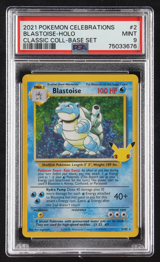 Blastoise 2021 Pokemon Celebrations Classic Collection Confetti ...