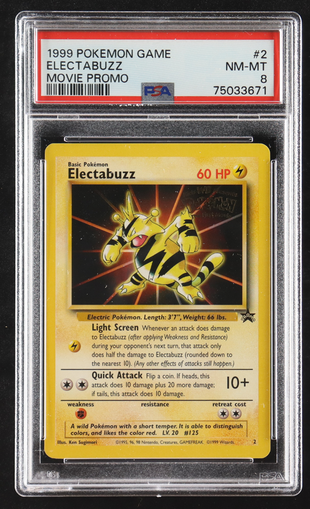 Electabuzz 1999-02 Pokemon Wizards of the Coast Black Star Promos #2 ...