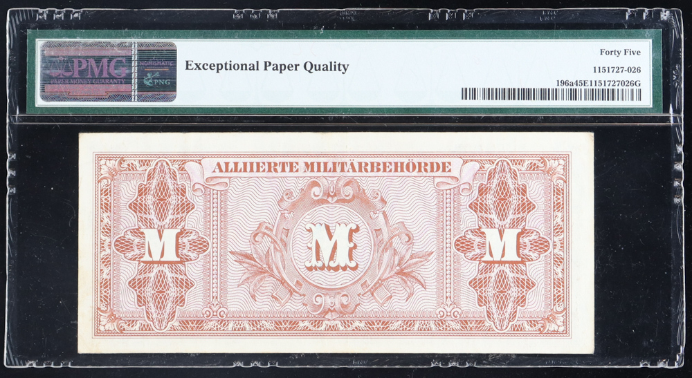1944 Germany / Allied Occupation WWII - 50 Mark w/ "F" (PMG CHOICE EF45 ...