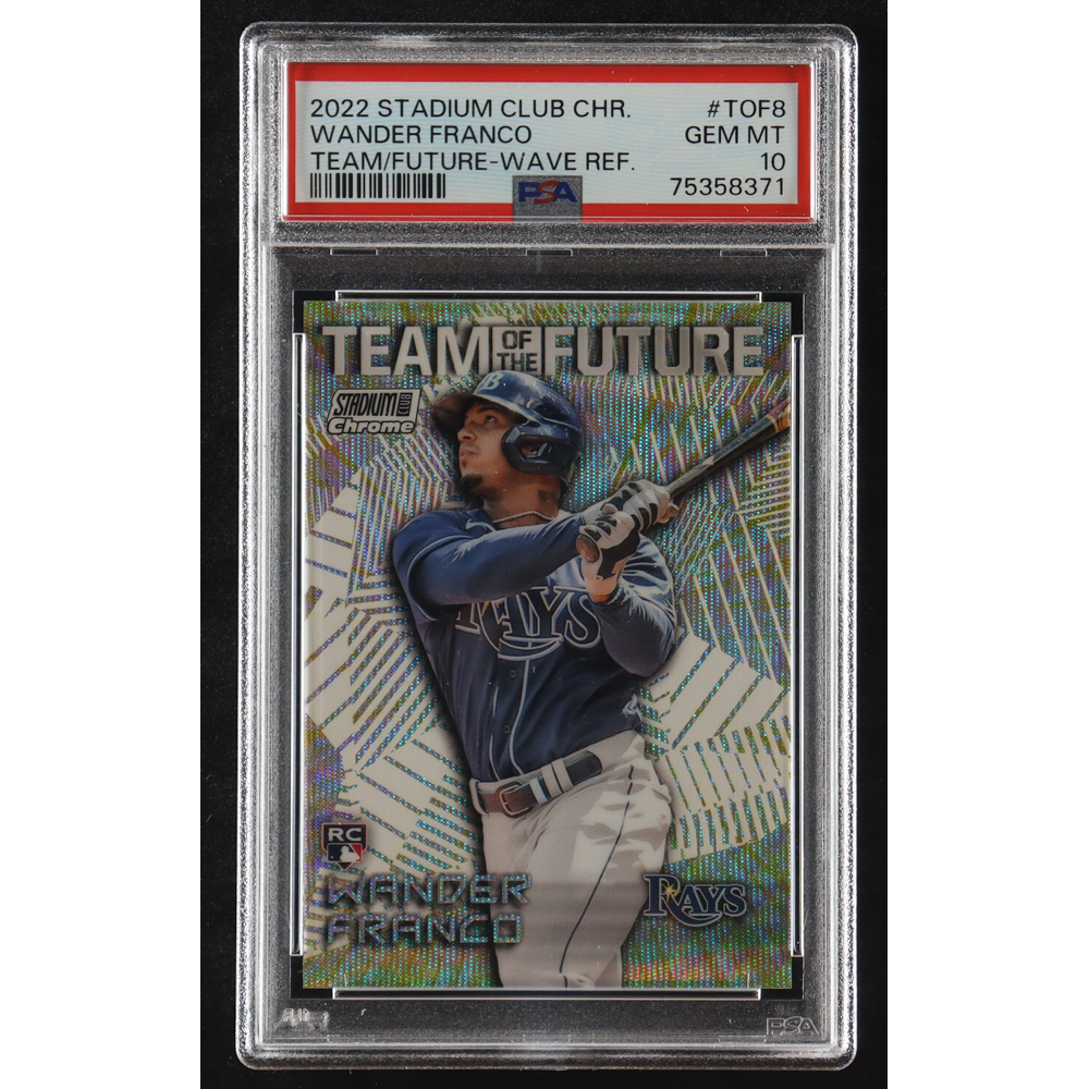 Wander Franco 2022 Stadium Club Chrome Team of the Future Wave ...