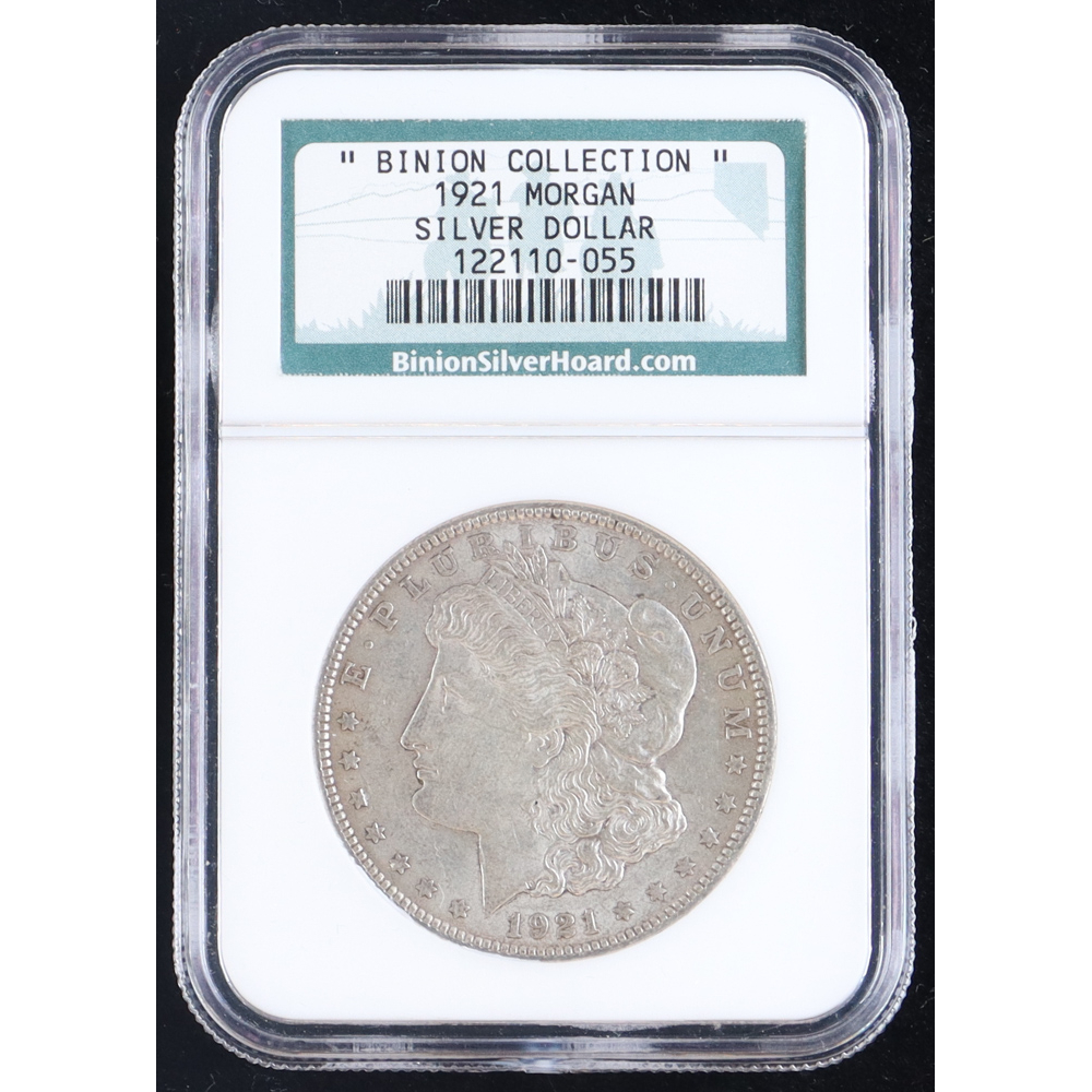 1921 Morgan Silver Dollar - Binion Collection (NGC) | Pristine Auction