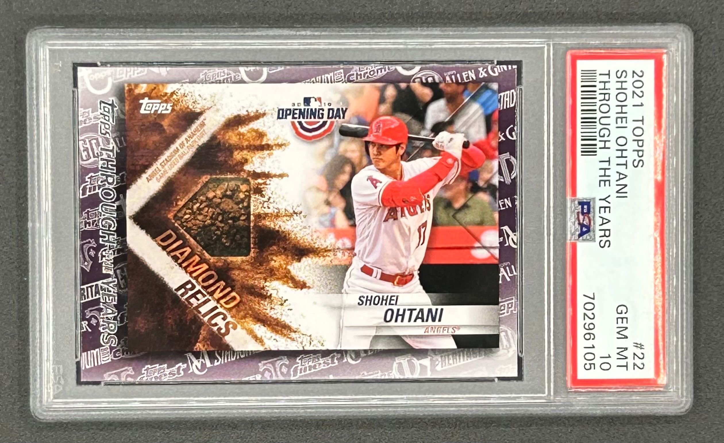 Shohei Ohtani 2021 Topps Through the Years #TTY22 (PSA 10) | Pristine ...