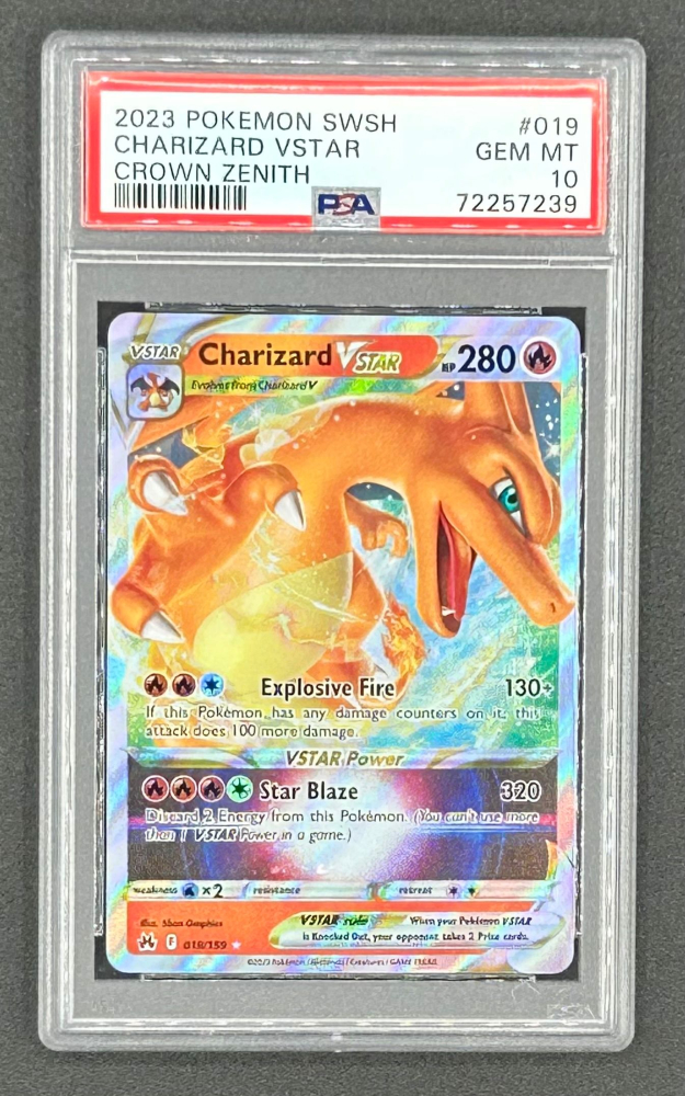 Charizard VSTAR 2023 Pokemon Sword and Shield Crown Zenith #19 (PSA 10) | Pristine Auction