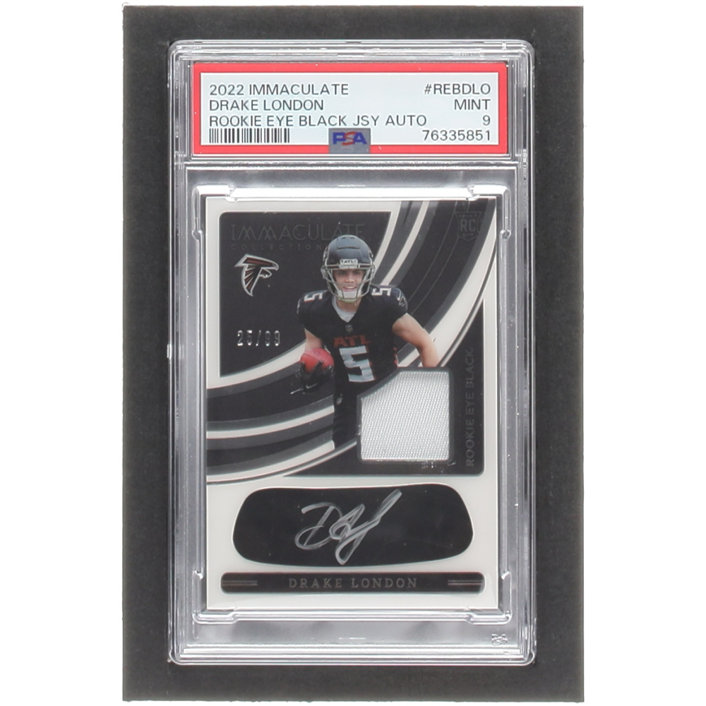 Drake London 2022 Immaculate Collection Immaculate Rookie Eye Black ...
