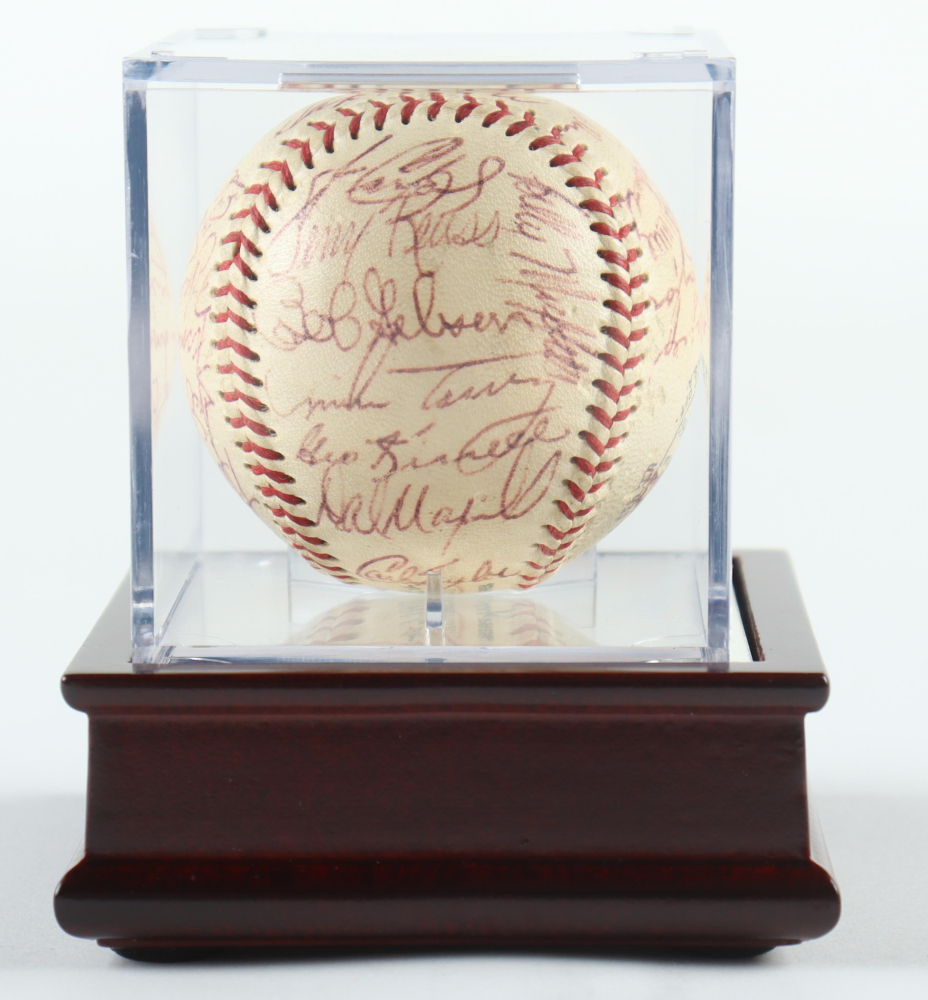 1970 Cardinals ONL Baseball Signed By (30) with Lou Brock, Joe Torre, Red Schoendienst, Steve ...