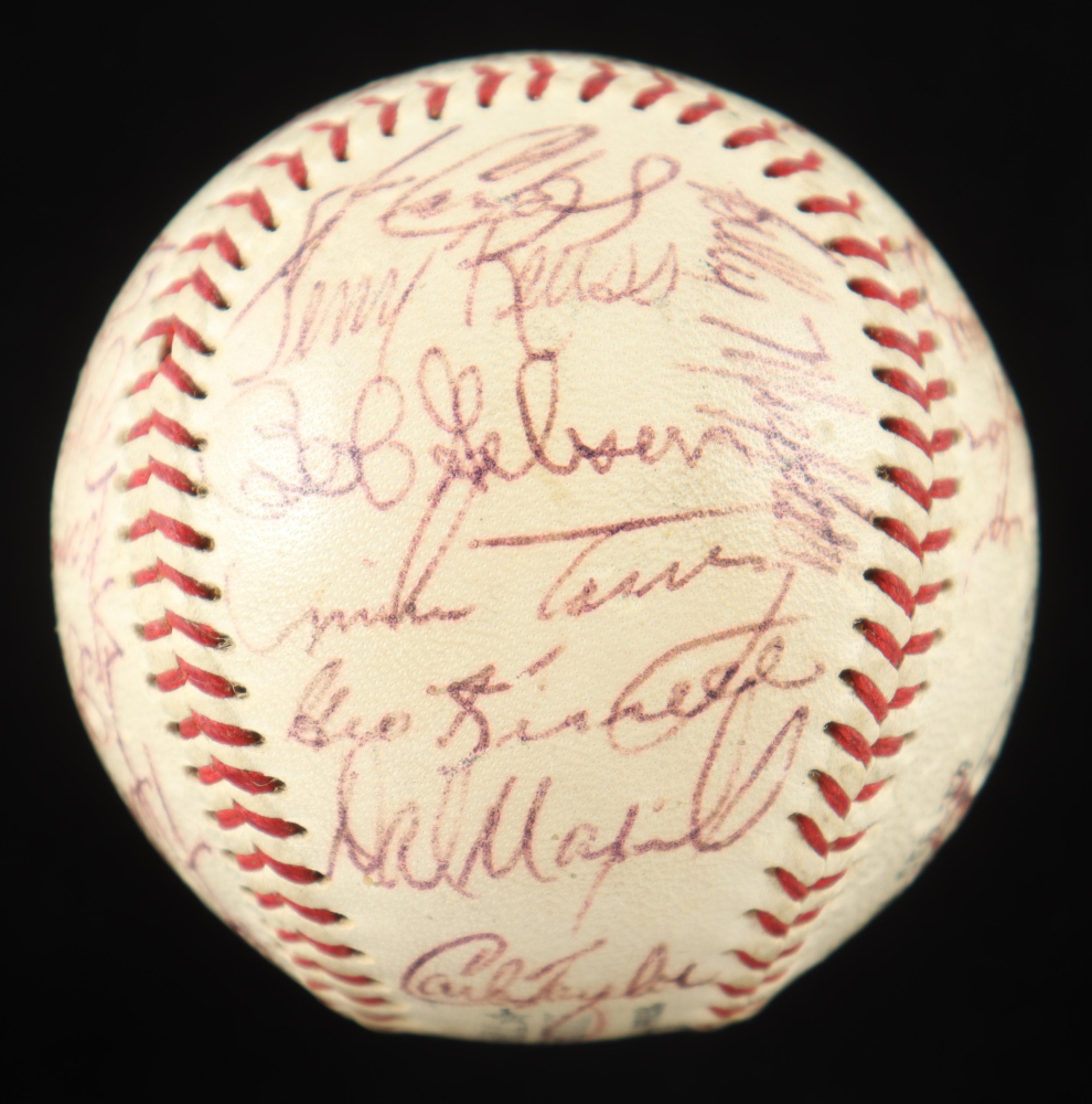 1970 Cardinals ONL Baseball Signed By (30) with Lou Brock, Joe Torre ...