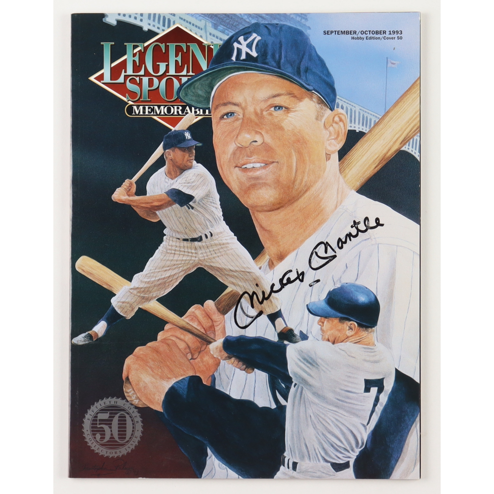 Mickey Mantle Signed 1993 Legend Sports Magazine (Beckett) | Pristine ...