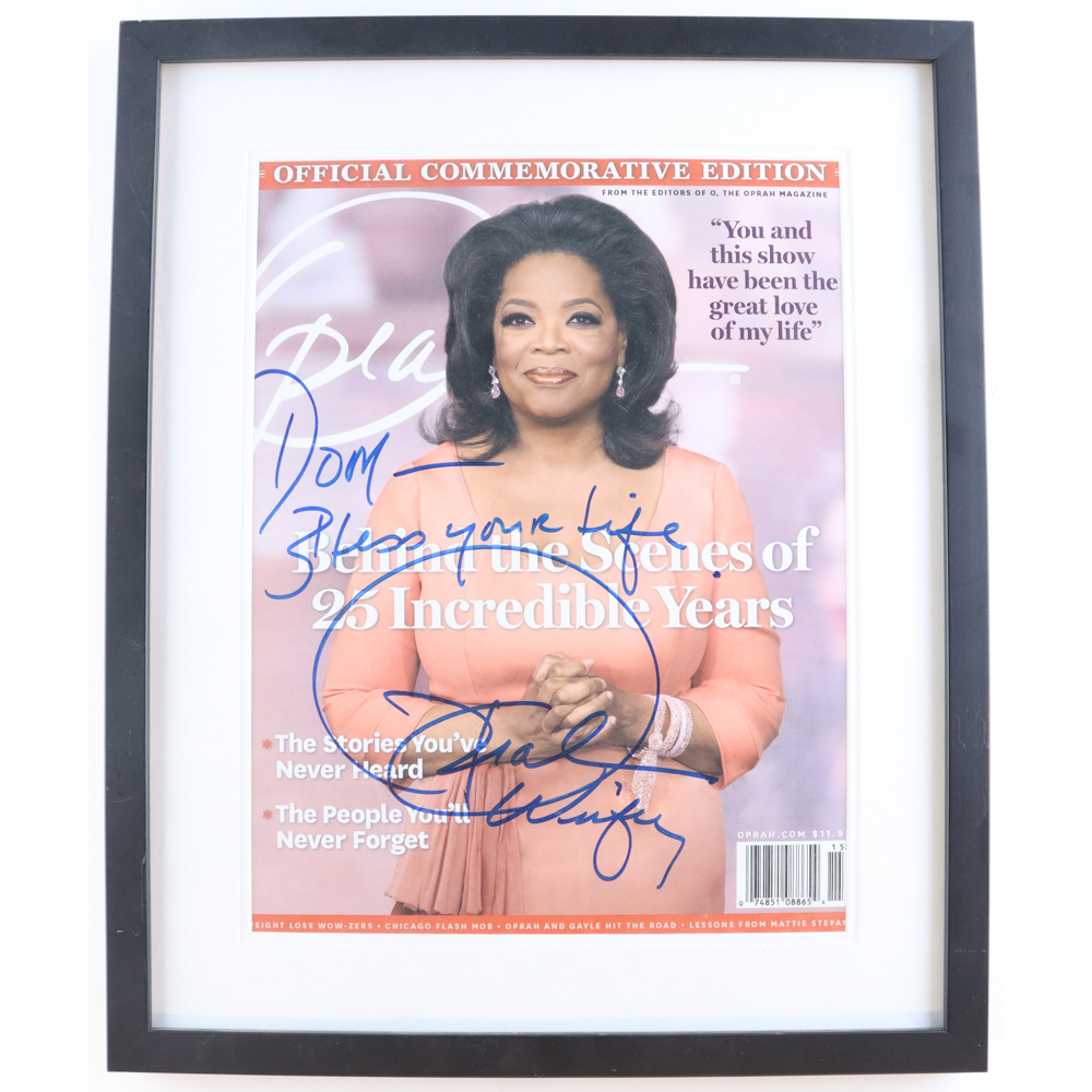 Oprah Winfrey Signed Custom Framed Photo Inscribed "Bless Your Life ...