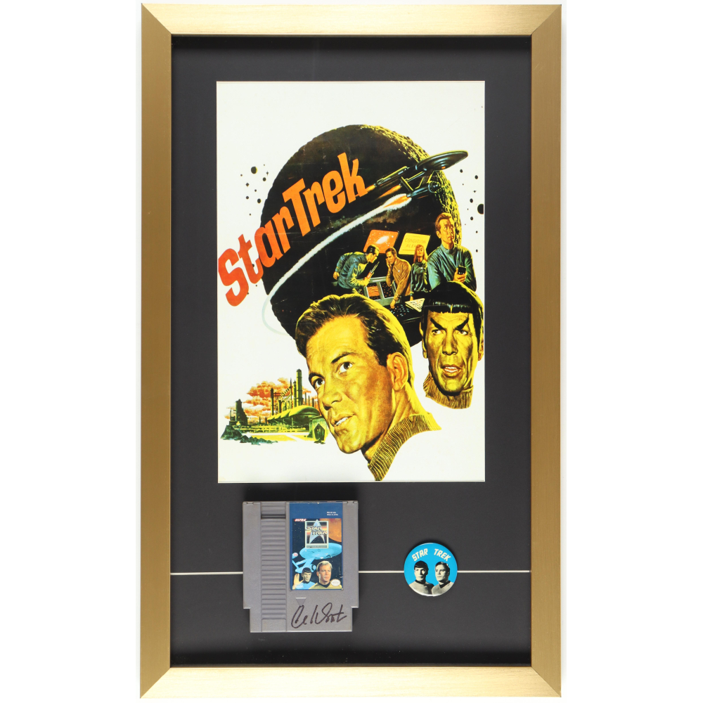 William Shatner Signed 1992 "Star Trek: 25th Anniversary" Custom Framed ...
