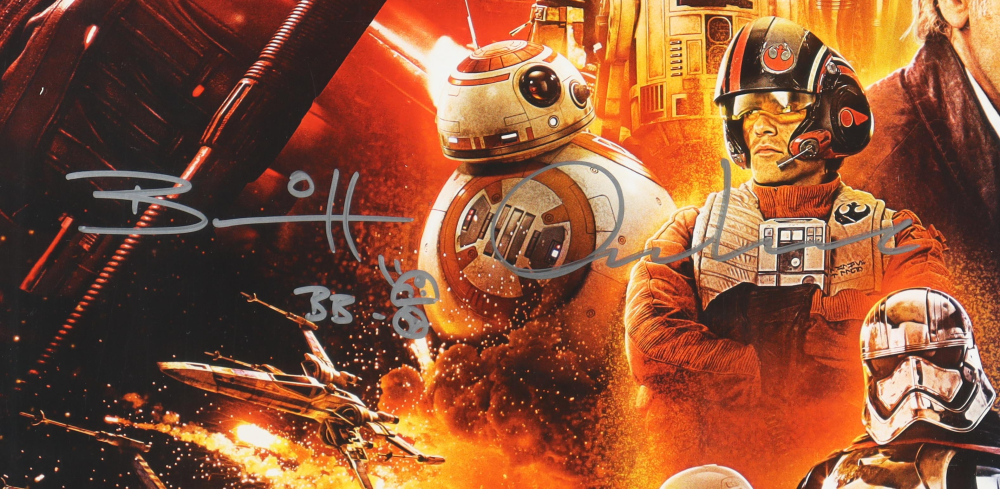 Daisy Ridley, Oscar Isaac & Brian Herring Signed "Star Wars Episode VII ...