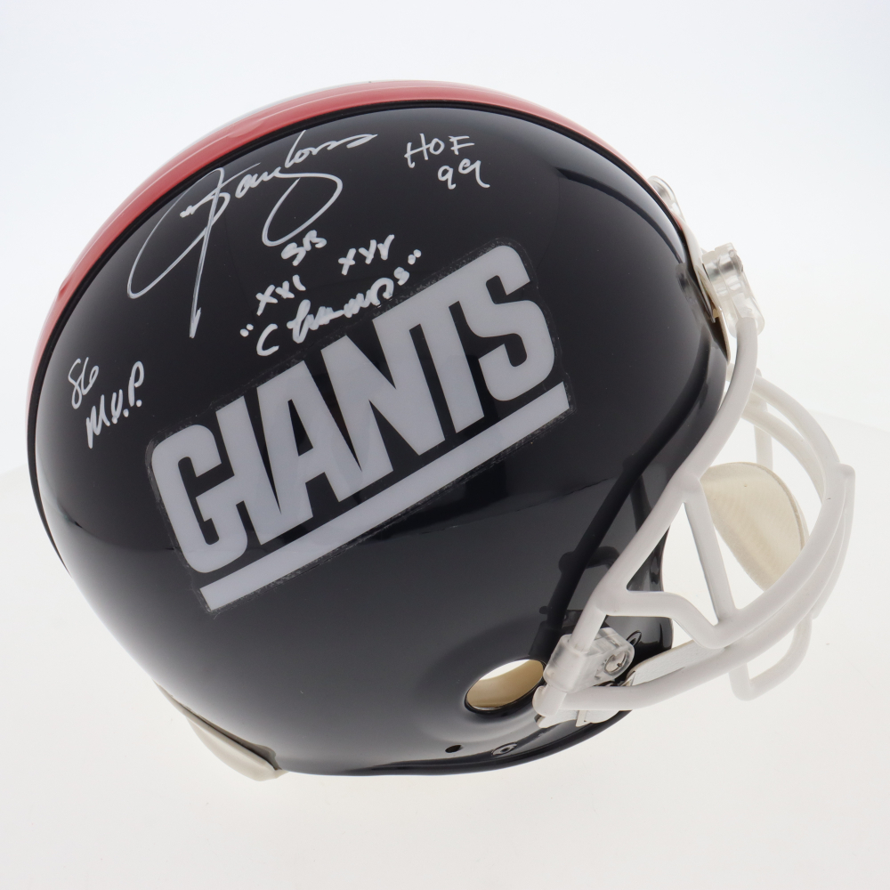 Lawrence Taylor Signed Giants Full-Size Authentic On-Field Helmet ...