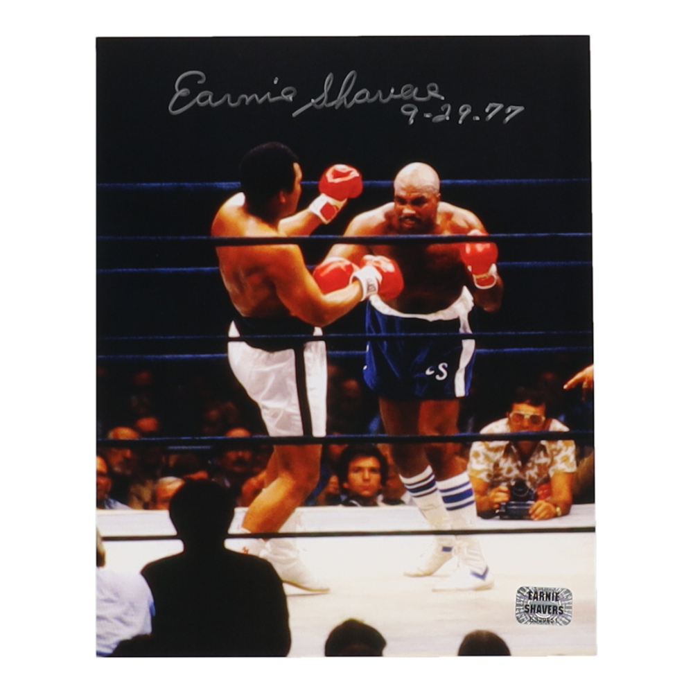 Earnie Shavers Signed 8x10 Photo Inscribed "9-29-77" (Shavers ...