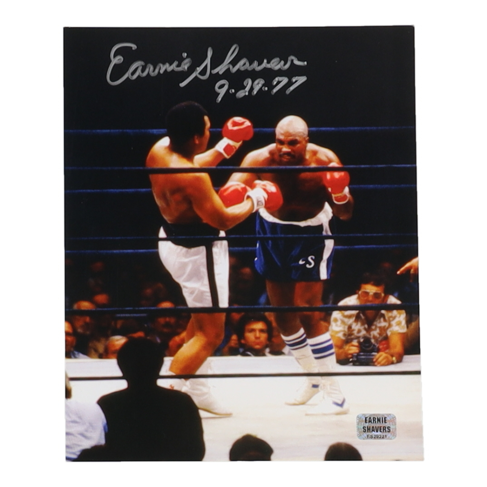 Earnie Shavers Signed 8x10 Photo Inscribed "9-29-77" (Shavers ...