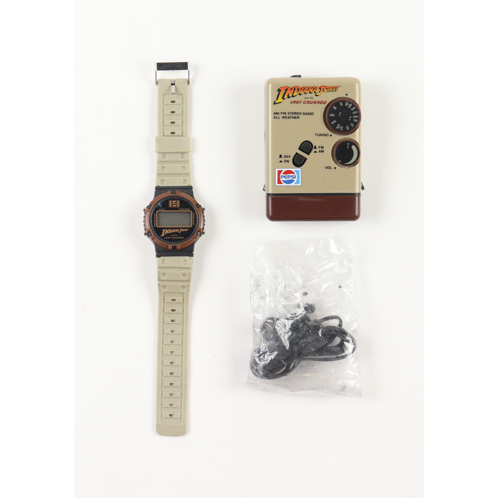 "Indiana Jones and The Last Crusade" Promotional Watch & Radio with ...