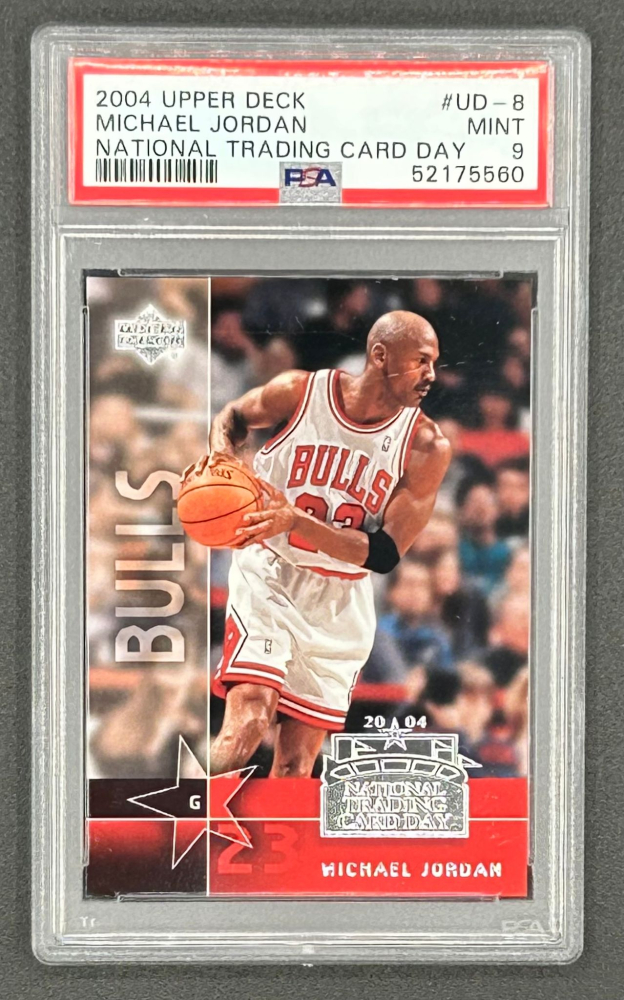 Michael Jordan 2004 National Trading Card Day #UD8 (PSA 9) | Pristine ...