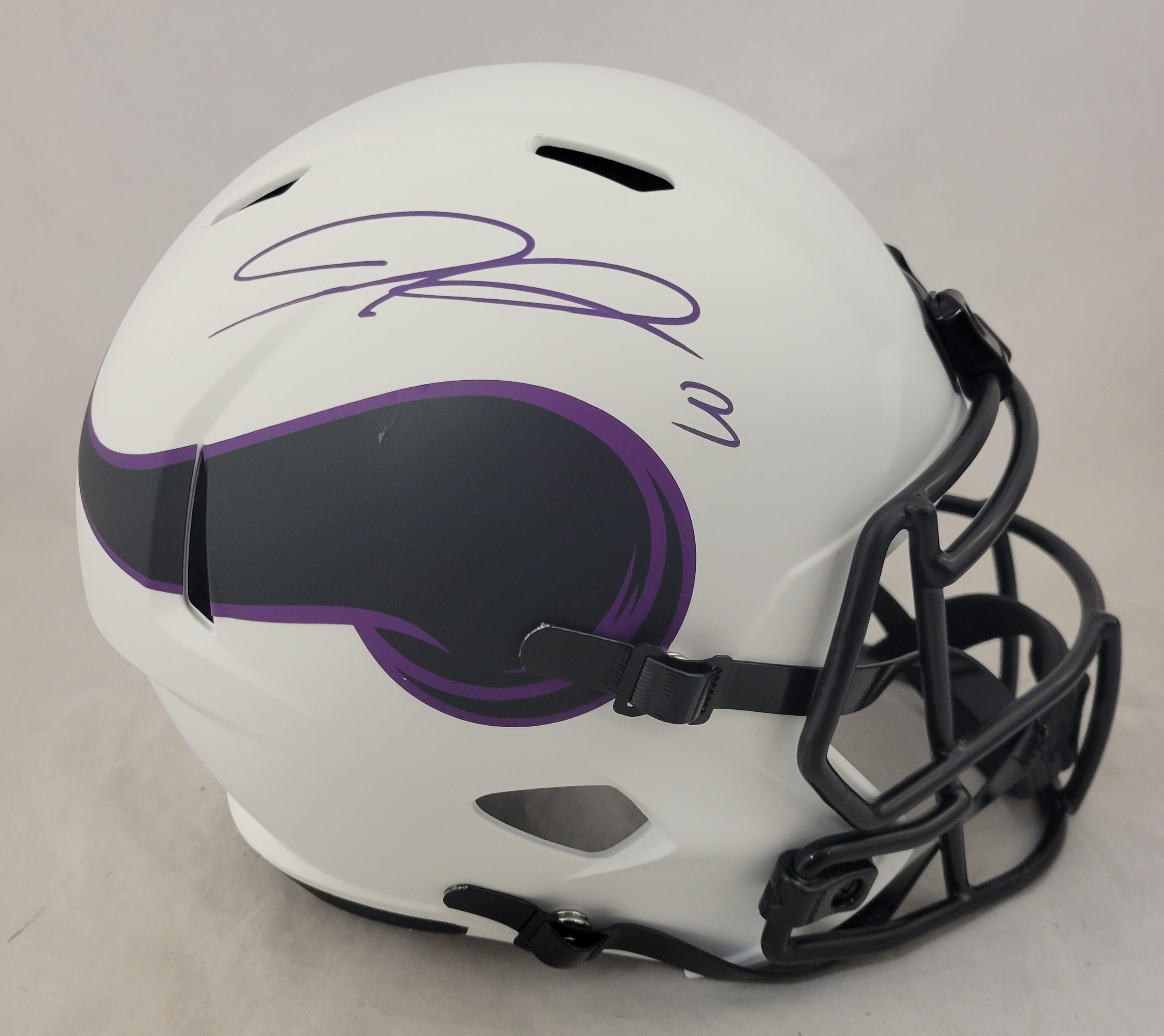 Jordan Addison Signed Vikings Full-Size Lunar Eclipse Alternate Speed ...