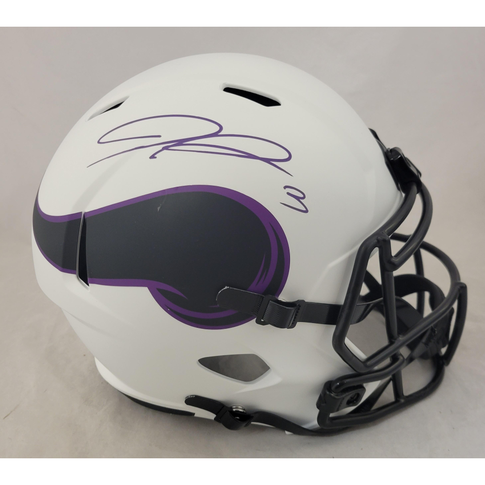 Jordan Addison Signed Vikings Full-Size Lunar Eclipse Alternate Speed ...