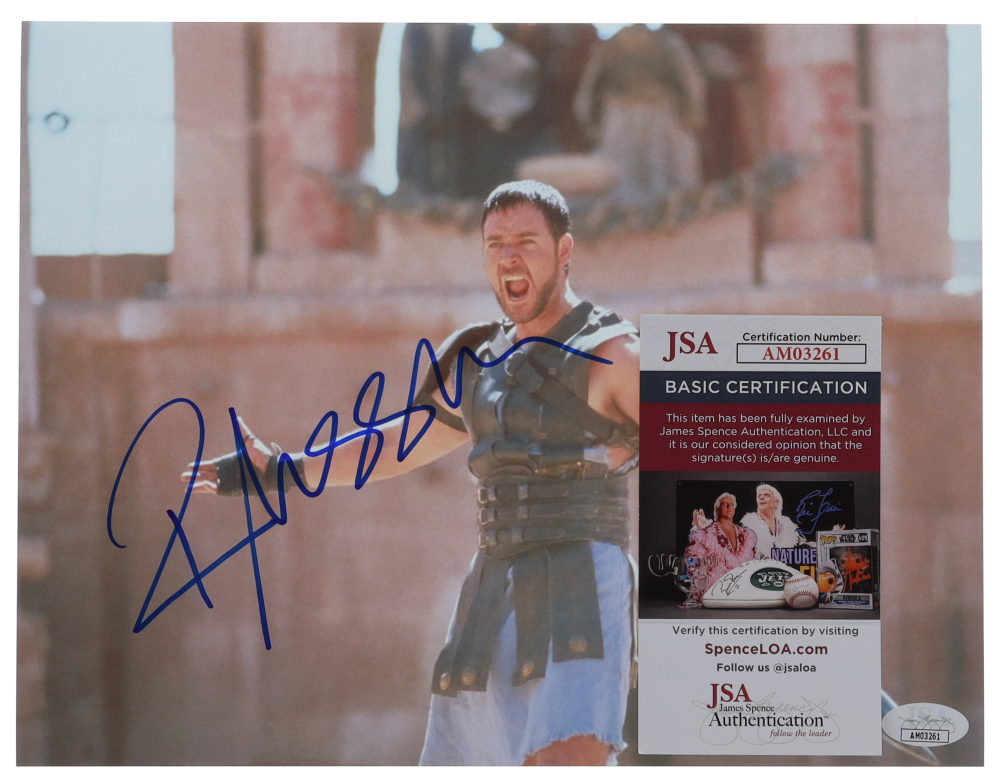 Russell Crowe Signed "Gladiator" 8x10 Photo (JSA) | Pristine Auction