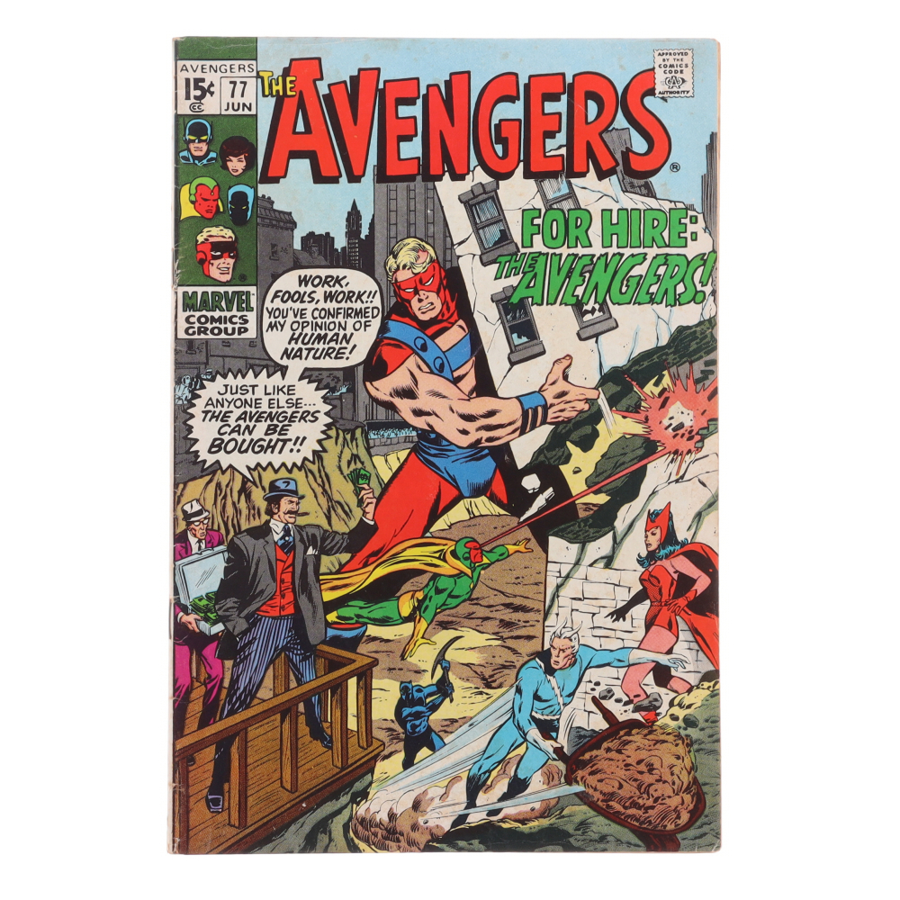 1970 "The Avengers" Issue #77 Marvel Comic Book | Pristine Auction