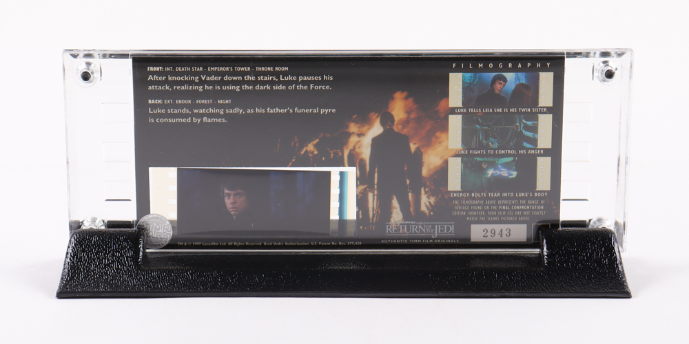 "Star Wars: Return of the Jedi" LE 70mm Stand In / Film Cel Display ...