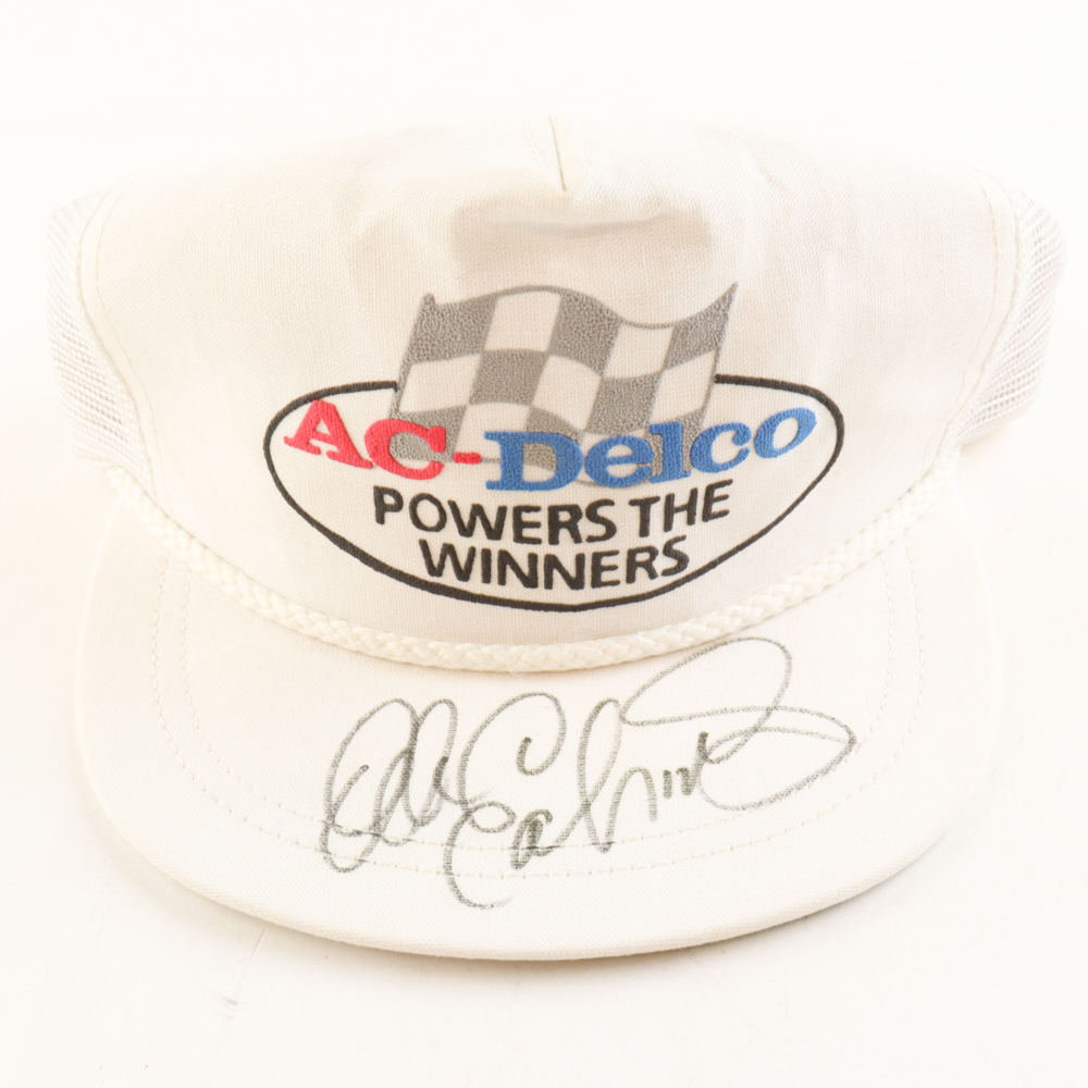 Dale Earnhardt Sr. Signed AC Delco Snapback Hat (Beckett) | Pristine ...