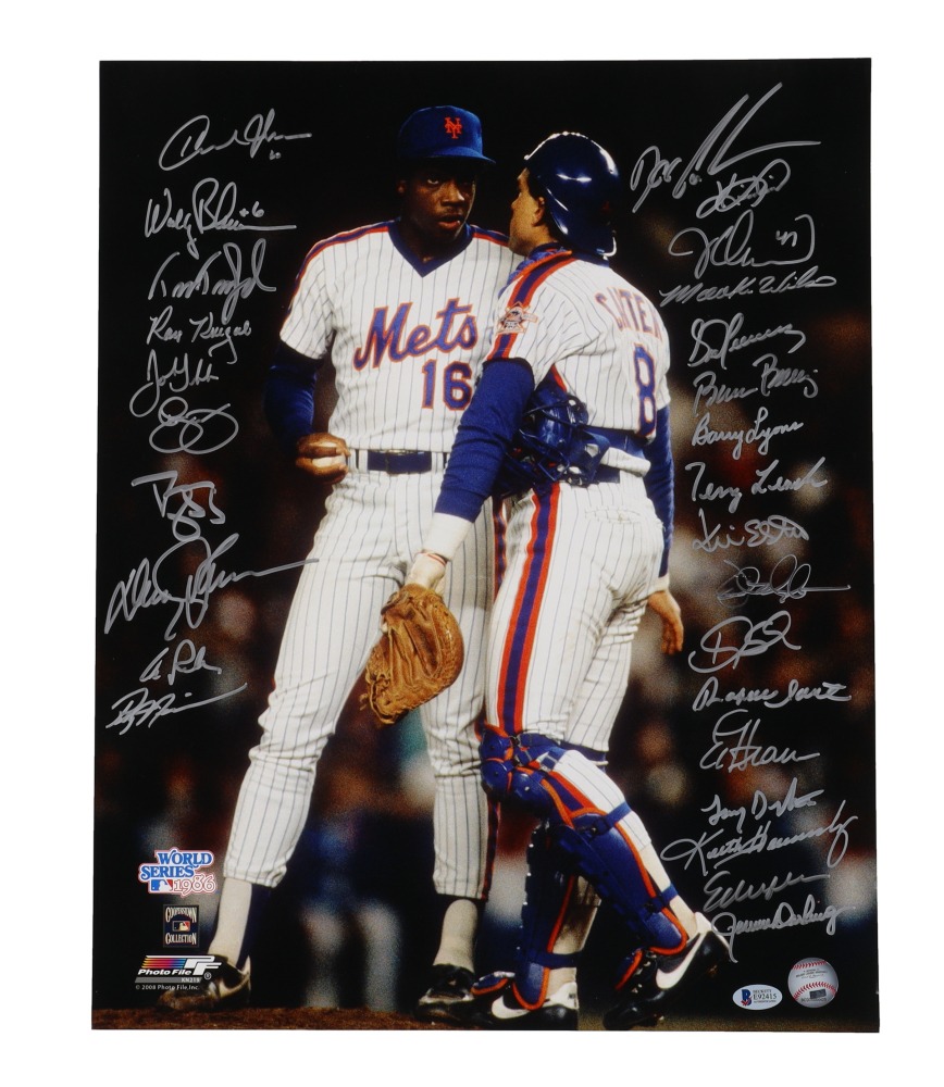 1986 Mets 16x20 Photo Team-Signed by (27) with Davey Johnson, Darryl ...