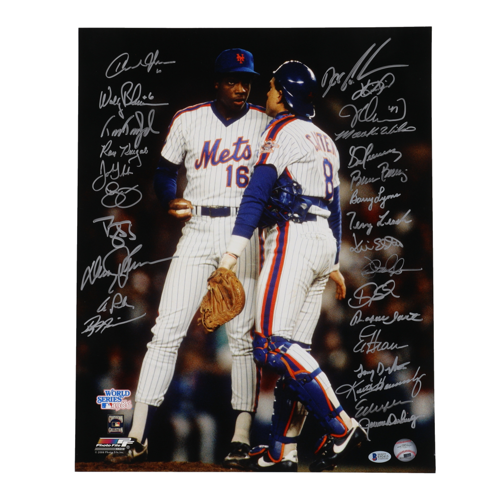 1986 Mets 16x20 Photo Team-Signed by (27) with Davey Johnson, Darryl ...