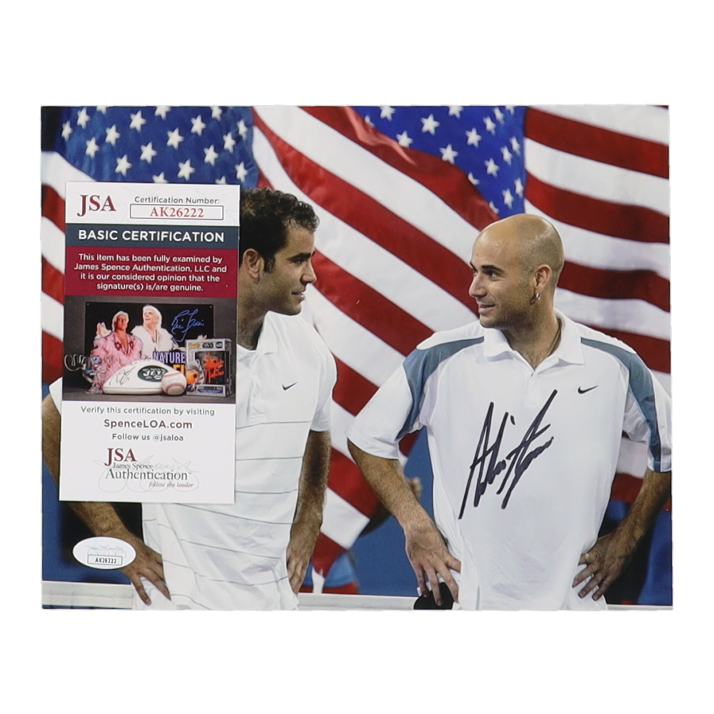 Andre Agassi Signed 8x10 Photo (JSA) | Pristine Auction