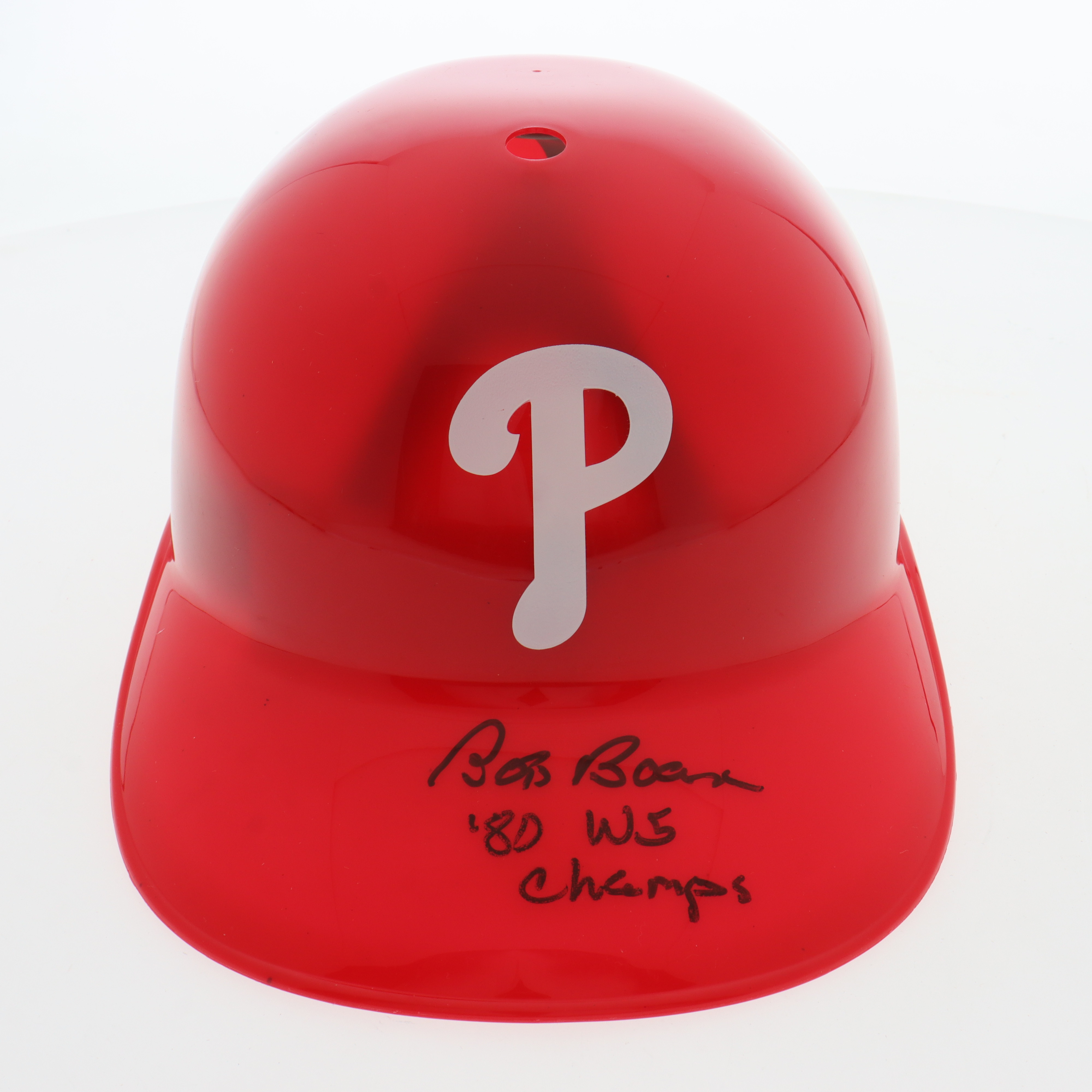 Bob Boone Signed Phillies Full-Size Batting Helmet Inscribed "80 WS ...