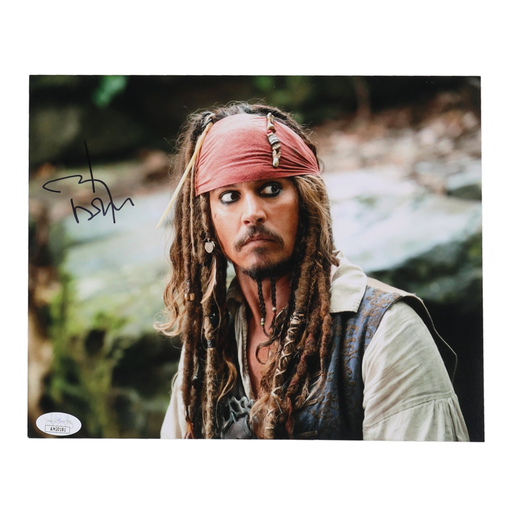 Johnny Depp Signed "Pirates of the Caribbean" 8x10 Photo (JSA ...