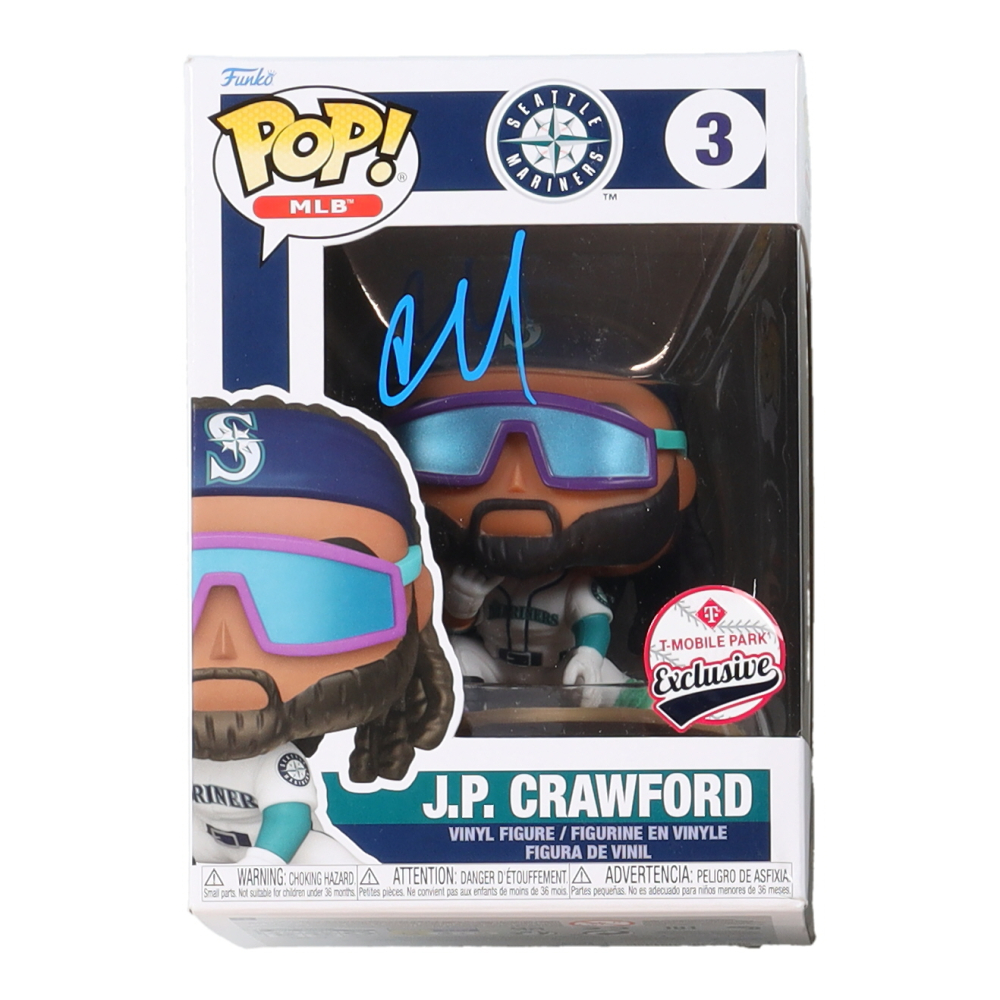 J.P. Crawford Signed Seattle Mariners #3 Funko Pop! Vinyl Figure (JSA ...
