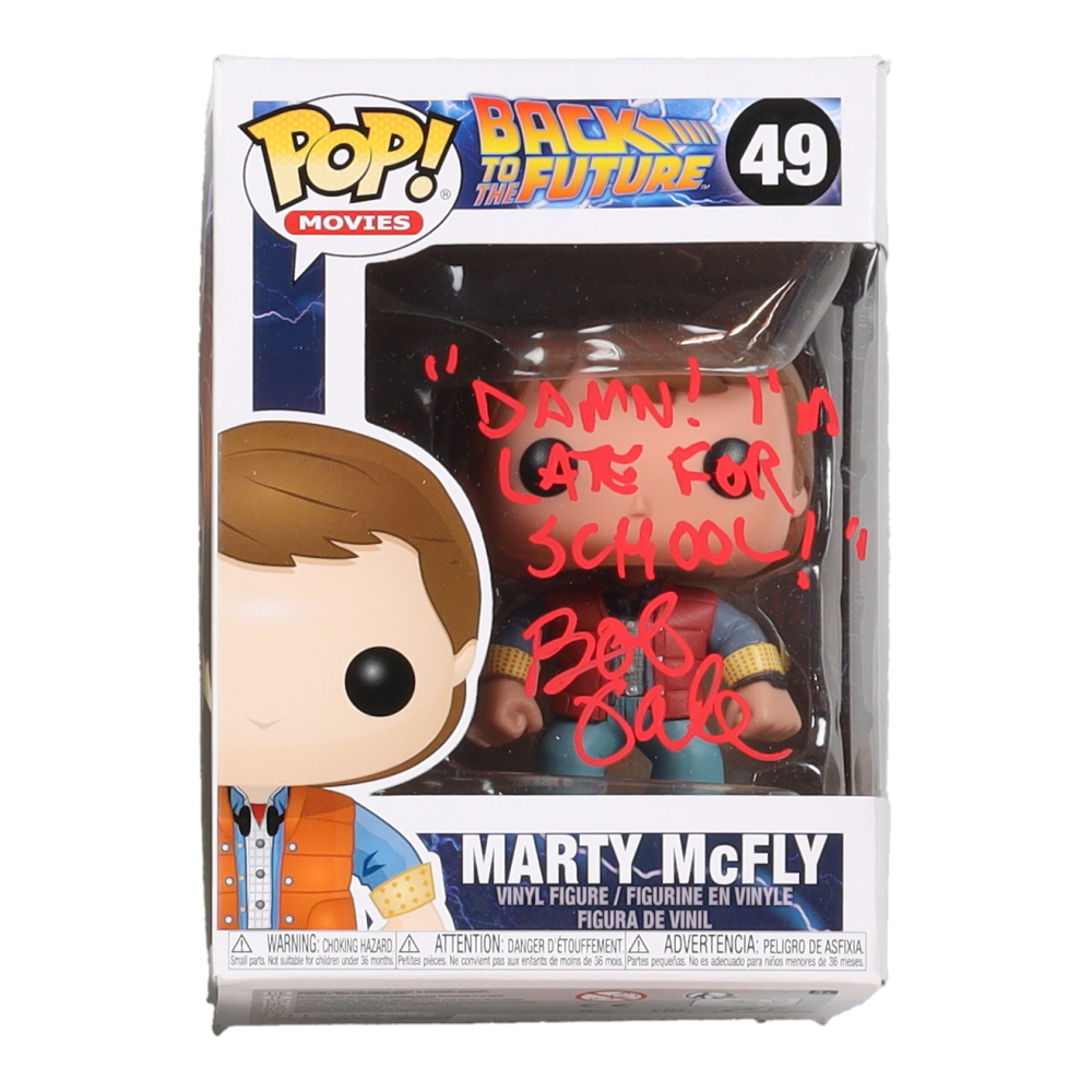 Bob Gale Signed "Back to the Future" #49 Marty McFly Funko Pop! Vinyl ...