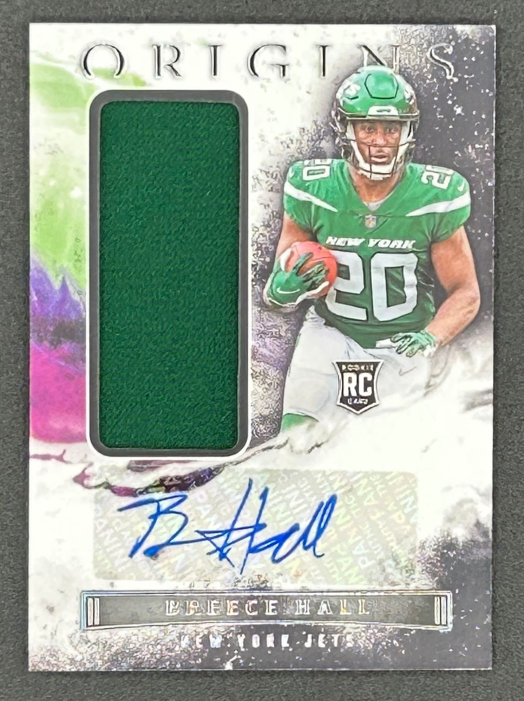 Breece Hall 2022 Panini Origins #157 JSY AU RC | Pristine Auction