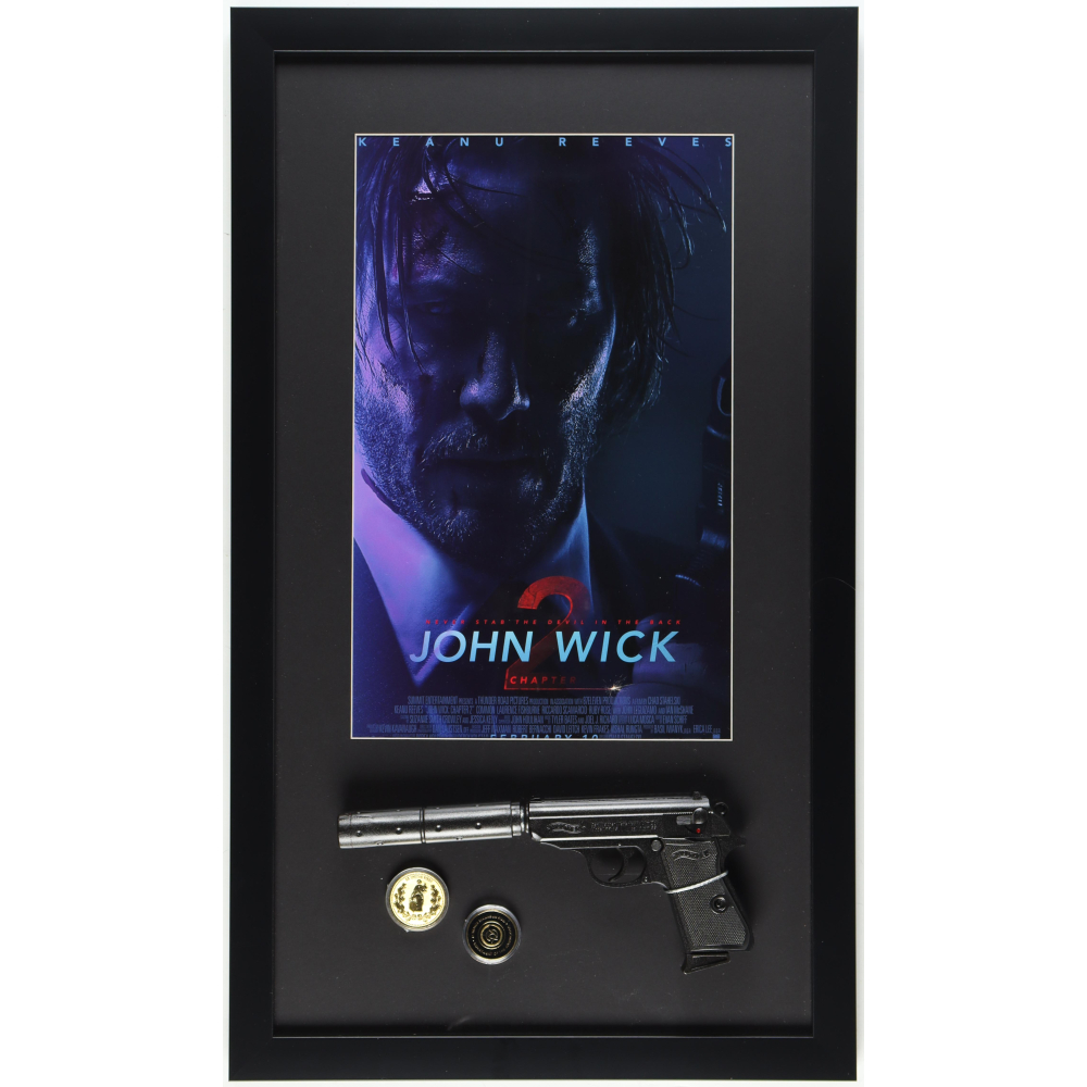 "John Wick: Chapter Two" Custom Framed Movie Poster Display with Prop ...