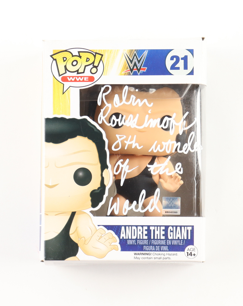 Robin Roussimoff Signed "WWE" #21 Andre The Giant Funko Pop Vinyl ...