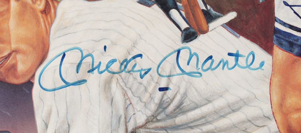 Mickey Mantle & Don Mattingly Signed Yankees Custom Framed Photo ...