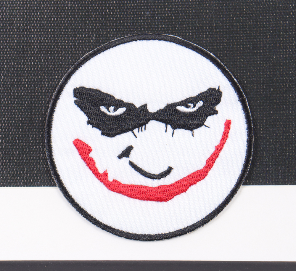 "The Dark Knight" Joker Custom Framed Canvas Print with Joker Patch ...