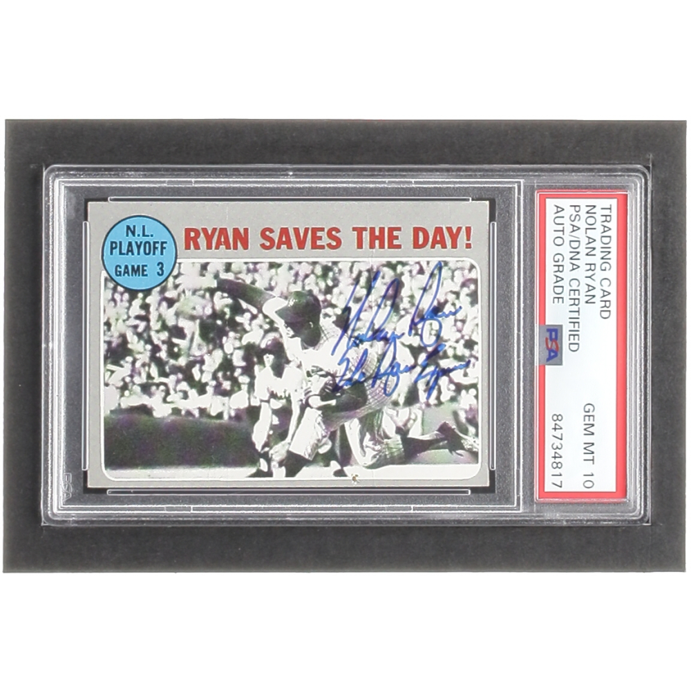 Nolan Ryan Signed 1970 Topps #197 NL Playoff Game 3 Inscribed "The Ryan ...
