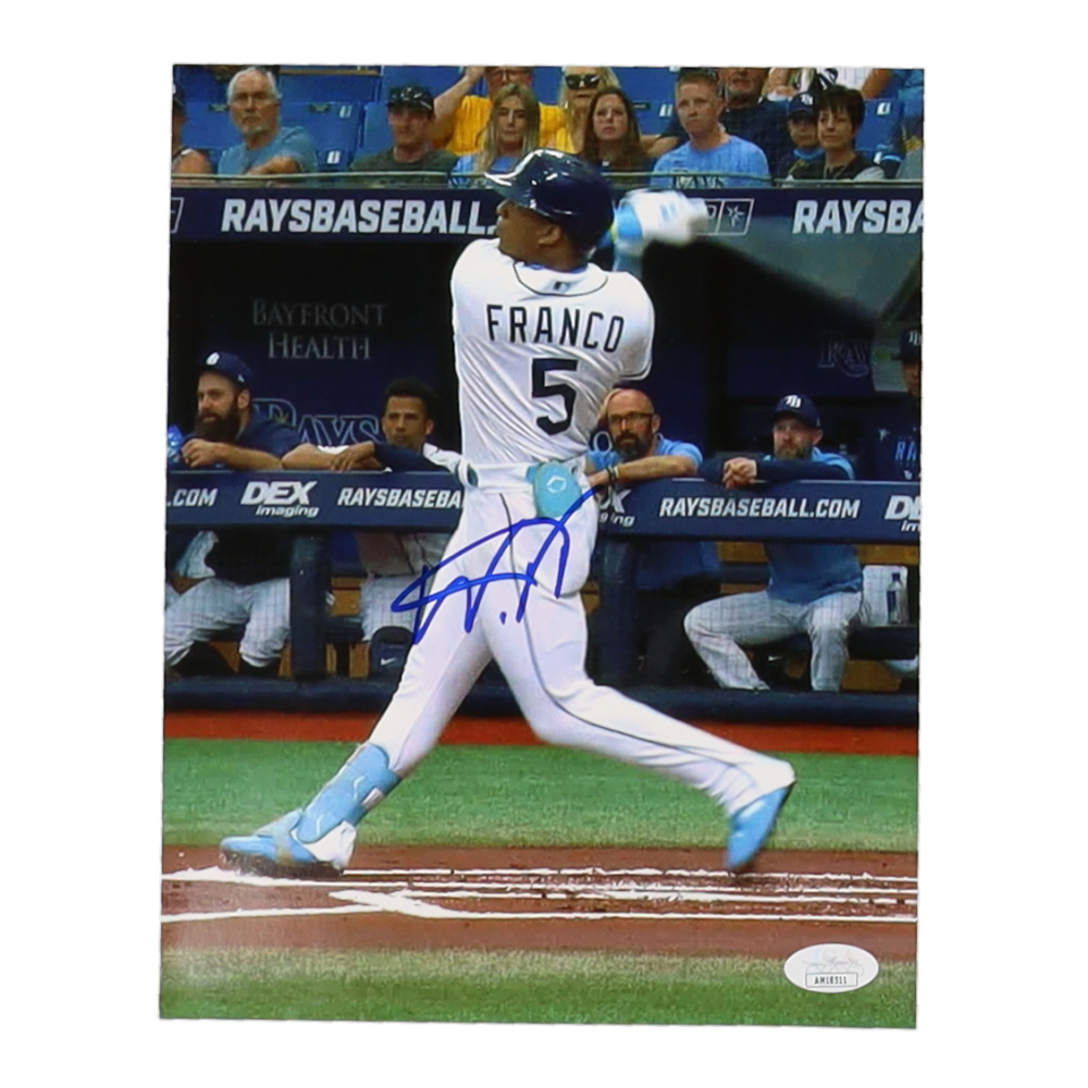 Wander Franco Signed Rays 8x10 Photo (JSA) | Pristine Auction