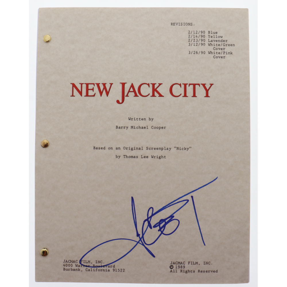 Ice-T Signed "New Jack City" Movie Script (ACOA) | Pristine Auction