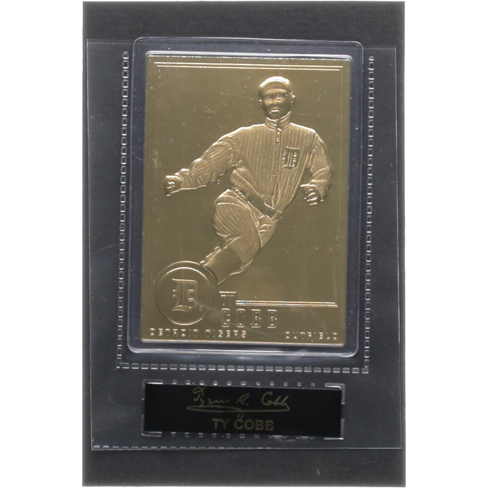 Ty Cobb 1996 Gold Performance 23Kt Gold Card | Pristine Auction