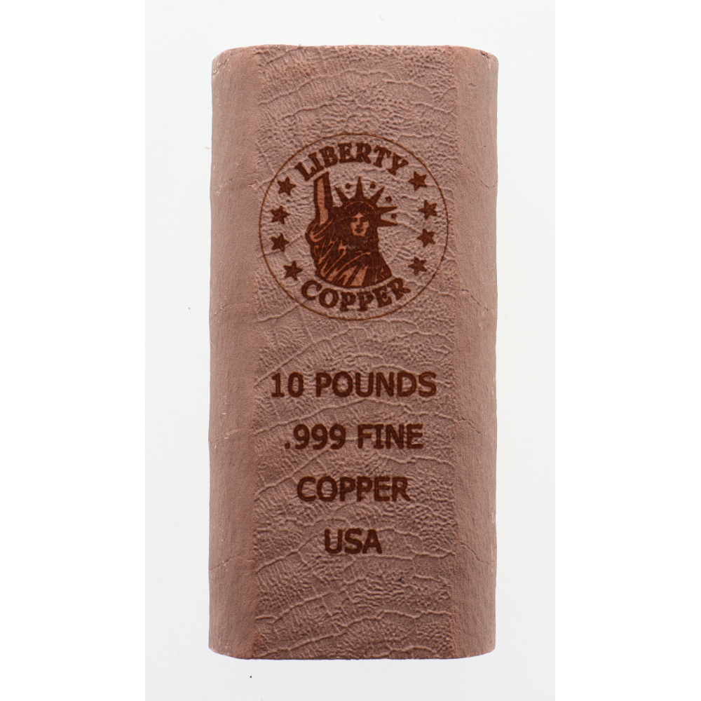 10 Ten Pounds Liberty Copper .999 Fine Copper Bullion Bar | Pristine ...