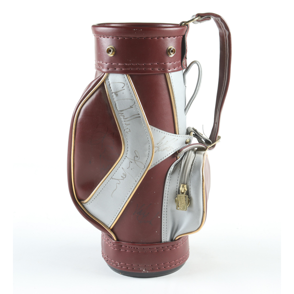 PGA Golfers & Stars Mini Golf Bag Signed by (12) with Gary McCord ...