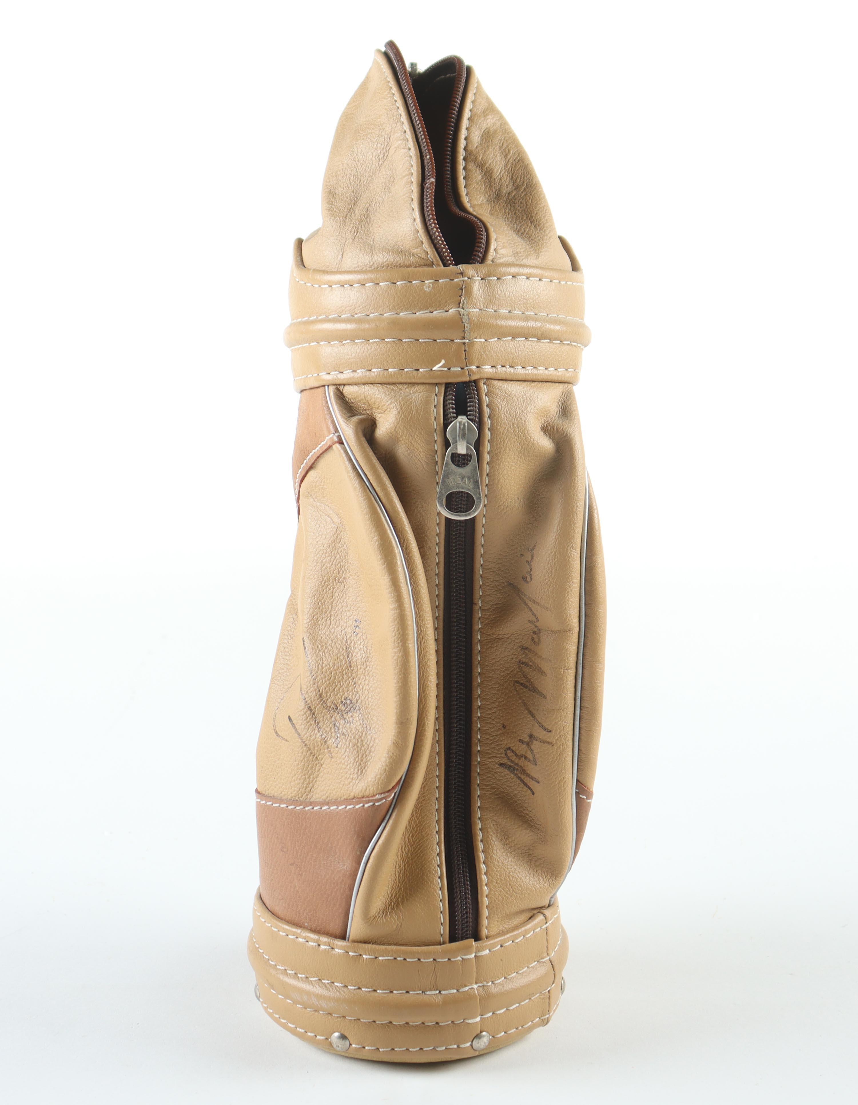 PGA Golfers & Stars Mini Golf Bag Signed by (13) with Mark Calcavecchia ...