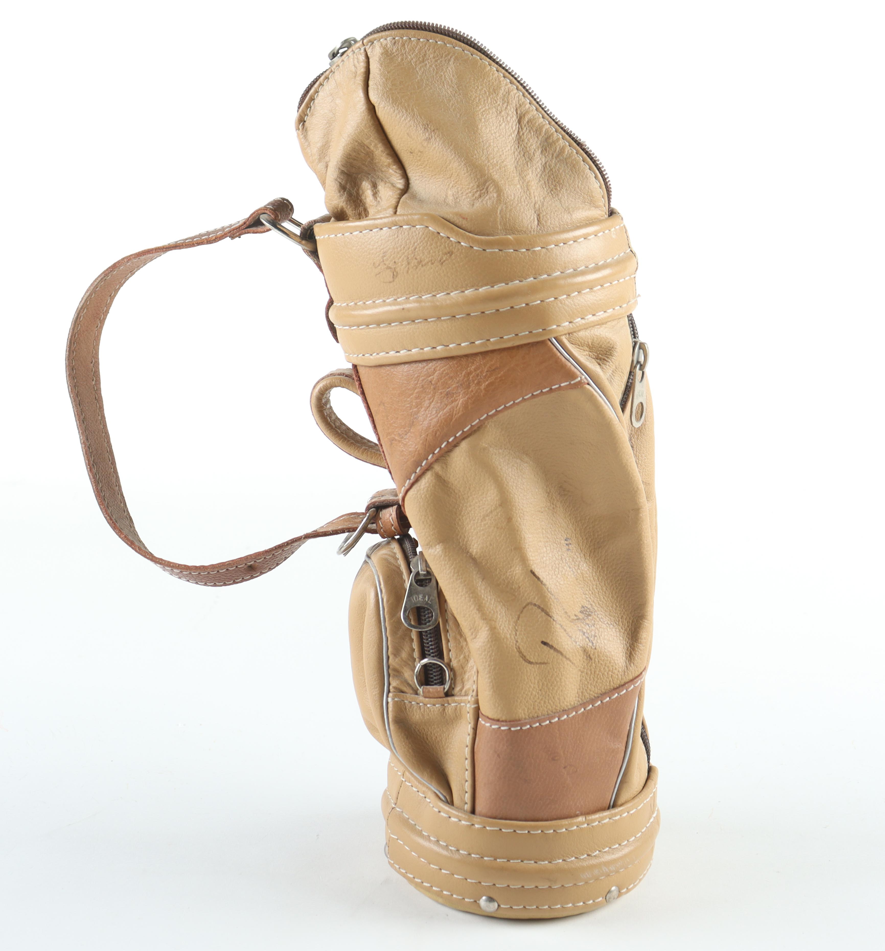 PGA Golfers & Stars Mini Golf Bag Signed by (13) with Mark Calcavecchia ...