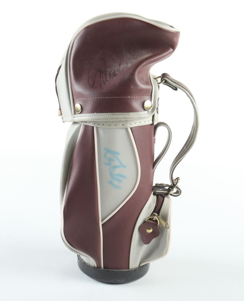 PGA Golfers & Stars Mini Golf Bag Signed by (9) with Raymond Floyd, Gil ...
